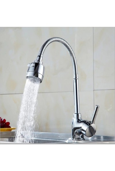 Arvenis Spiralli Oynar Başlıklı Mutfak Bataryası Sıcak-Soğuk Su Girişli