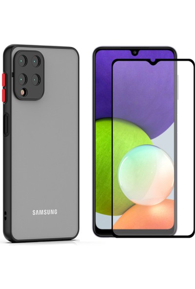 Bizimgross Samsung Galaxy M22 4g Kılıf Kamera Korumalı Kapak ve 5d Tam Kaplayan Cam Ekran Koruyucu Seti Siyah Bizimgross Samsung Galaxy M22 4g Kılıf Kamera Korumalı Kapak ve 5d Tam Kaplayan Cam Ekran Koruyucu Seti Siyah