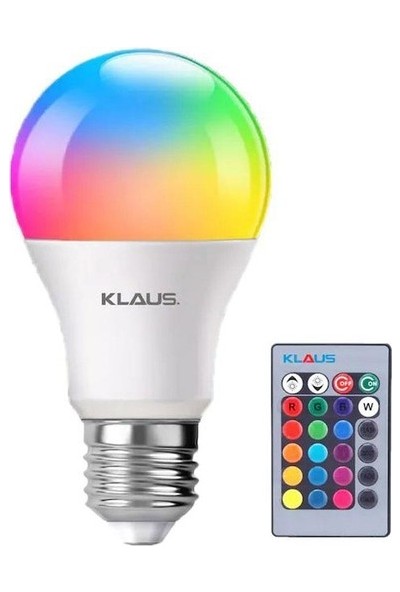 Klaus Rgb Kumandali LED Lamba KE48824K Klaus Rgb Kumandali LED Lamba KE48824K