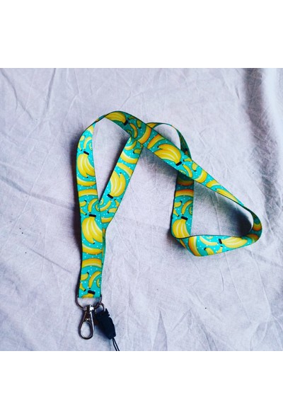 Aylins Boyun Askı Ipi-Muz Desenli