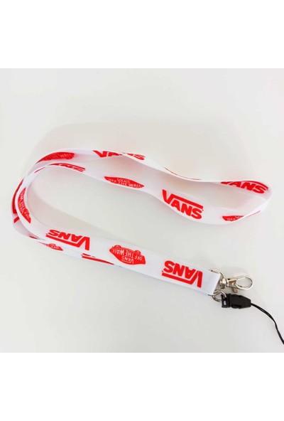 Aylins Vans Beyaz Desenli Boyun Askı Ipi