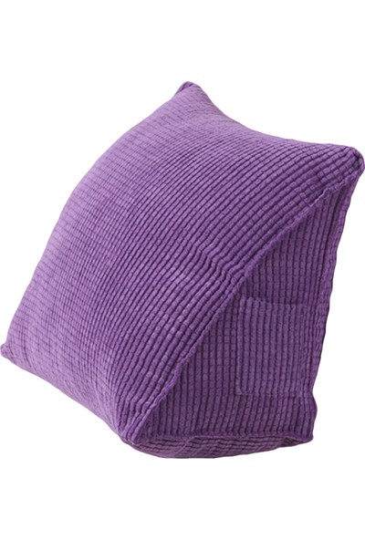 Üçgen Yastık Zip Cepli Rahat Okuma Yastığı Üçgen Kama Üçgen Yastık Zip Cepli Rahat Okuma Yastığı Üçgen Kama