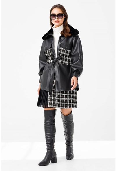 Moda İlgi Yk Kürklü Mont 2509 - Siyah