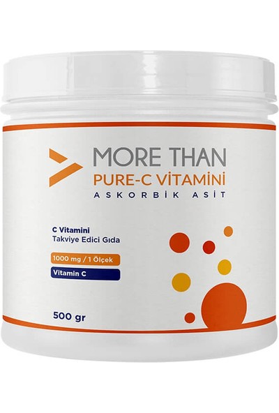 More Than Pure C Askorbik Asit 500 Gr More Than Pure C Askorbik Asit 500 Gr