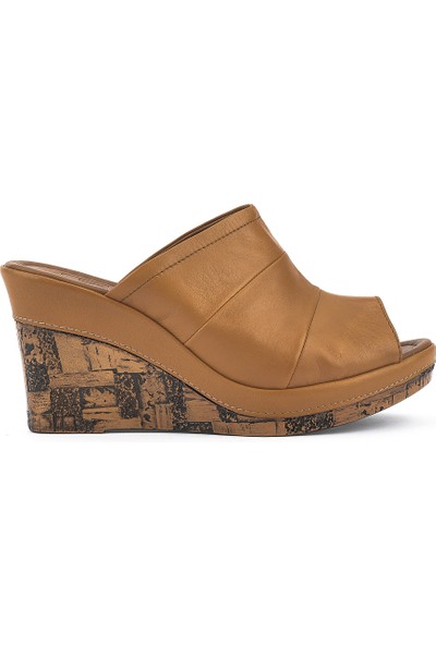 Ziya Ziya, Hakiki Deri Kadın Terlik 11176 7450 Taba Ziya Ziya, Hakiki Deri Kadın Terlik 11176 7450 Taba