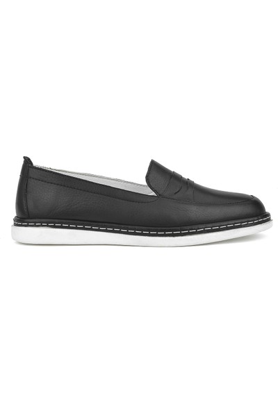 Ziya Ziya, Kadın Hakiki Deri Ayakkabı 111415 Z394028 Siyah Ziya Ziya, Kadın Hakiki Deri Ayakkabı 111415 Z394028 Siyah