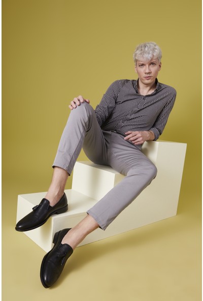 Ziya Ziya, Erkek Hakiki Deri Ayakkabı 111415 503029 Siyah