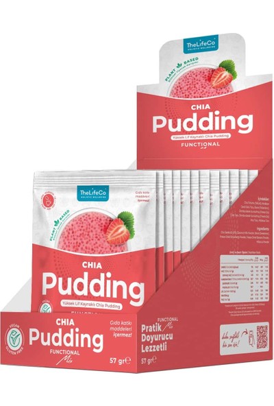 TheLifeCo Chia Pudding 57 gr 12'li