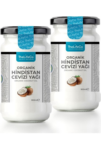 TheLifeCo Organik Hindistan Cevizi Yağı 2 x 300 ml