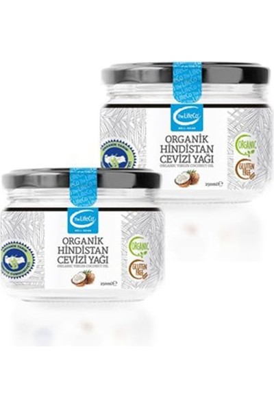 TheLifeCo Organik Hindistan Cevizi Yağı 2 x 250 ml