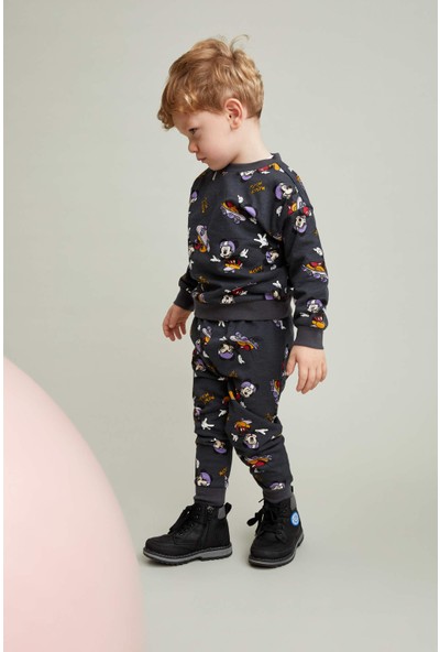 DeFacto Erkek Bebek Mickey & Minnie  Lisanslı Pamuklu Eşofman Alt W8370A222SP