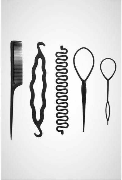 H&E Design Kadın 5'li Pratik Topuz Tokası Seti H&E Design Kadın 5'li Pratik Topuz Tokası Seti