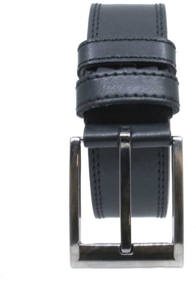 Scooter Siyah Hakiki Deri Erkek Kemer M2721DS