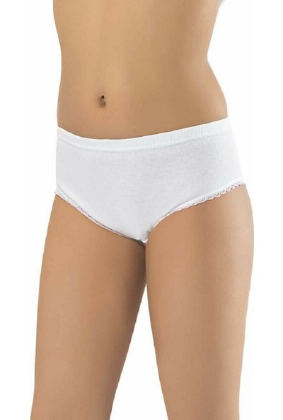 Trend Consept 3'lü % 100 Pamuklu Ribana Kız Çocuk Külot Jiber 853