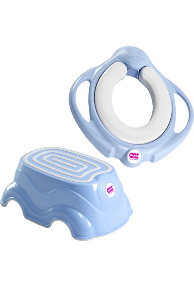 Okbaby Pinguo Klozet Adaptörü & Herbie Yükseltici / Mavi Okbaby Pinguo Klozet Adaptörü & Herbie Yükseltici / Mavi