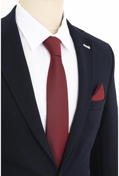 Brianze Bordo Küçük Nokta Desen Kravat Mendil Set Brianze Bordo Küçük Nokta Desen Kravat Mendil Set