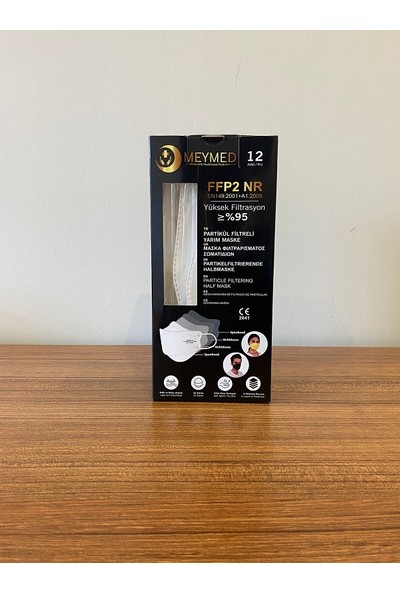 KF94 Yetişkin Maske Beyaz 12'li KF94 Yetişkin Maske Beyaz 12'li
