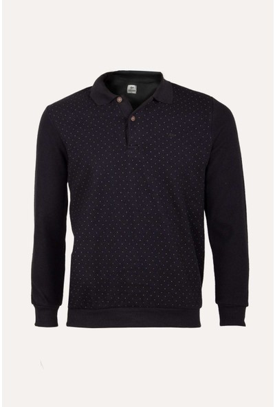 İGS Erkek Siyah Standart Polo Yaka Triko