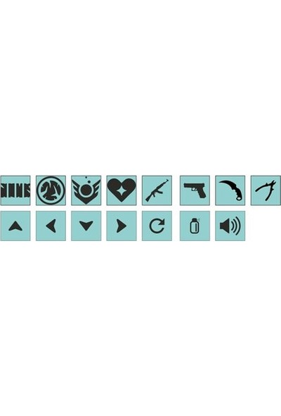 Shaco Design Valorant Sage Klavye Sticker Seti Shaco Design Valorant Sage Klavye Sticker Seti