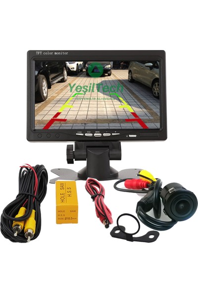 Alfaben 7 Inc Mönitör Hd Park Kamerası Mesafe Çizgili