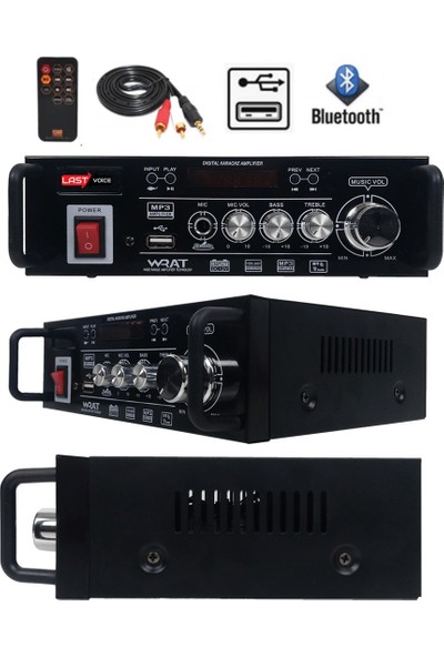 Lastvoice LVX-140 Stereo Anfi Amfi 2X70 Watt Bluetooth USB 220V/12V Lastvoice LVX-140 Stereo Anfi Amfi 2X70 Watt Bluetooth USB 220V/12V