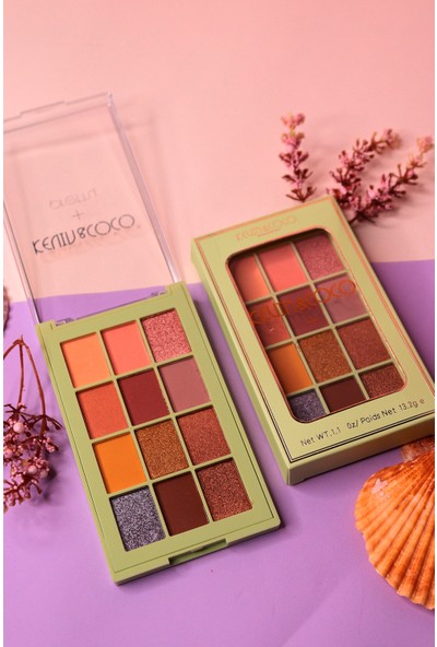 Iman Of Noble 12'li Pretty Yeşil Ambalajlı Sedefli ve Mat Pembe Ton Far Paleti No 2 Kevın & Coco Iman Of Noble 12'li Pretty Yeşil Ambalajlı Sedefli ve Mat Pembe Ton Far Paleti No 2 Kevın & Coco