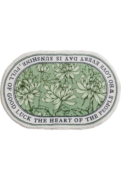 Baosity Banyo Halıları Su Emici Zemin Banyo Mat Halı Krizantem Oval (Yurt Dışından)