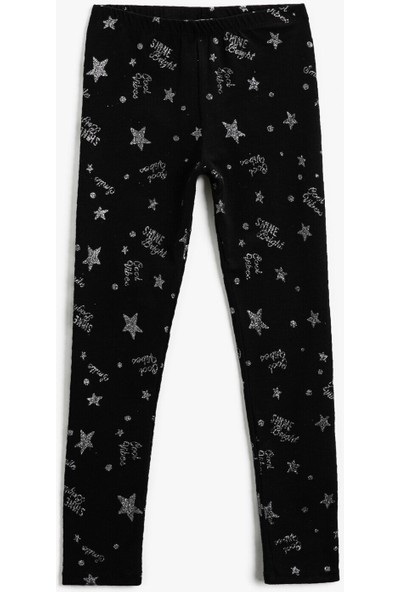 Koton Yıldız Baskılı Tayt