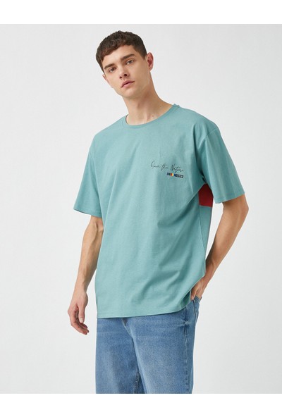 Koton Oversize Arkası Baskılı Tişört