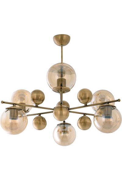 Çakır Aydınlatma Salkım 6 Lı Sarı Eskitme Sarkıt Modern Avize Çakır Aydınlatma Salkım 6 Lı Sarı Eskitme Sarkıt Modern Avize