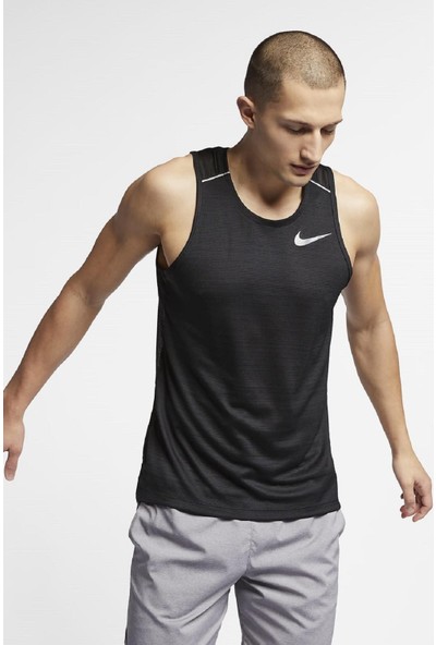 Nike Dri-Fit Miller Running Tank Erkek Sporcu Koşu Atleti Siyah Nike Dri-Fit Miller Running Tank Erkek Sporcu Koşu Atleti Siyah