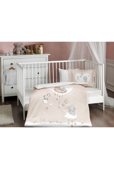 Taç Ranforce Love Bebek Nevresim Takımı Taç Ranforce Love Bebek Nevresim Takımı