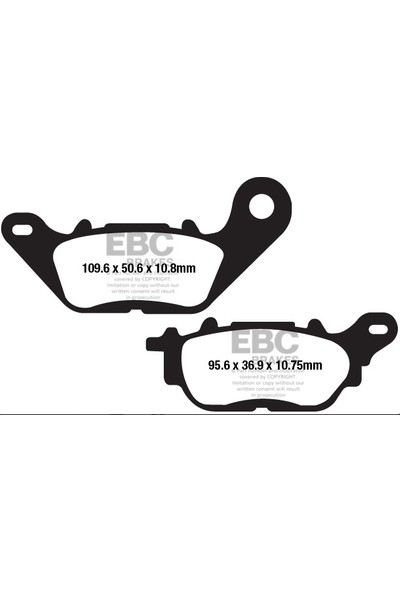 Ebc Yamaha MT25 / R25 15-21 Yarı Sinter Ön Fren Balatası Ebc Yamaha MT25 / R25 15-21 Yarı Sinter Ön Fren Balatası