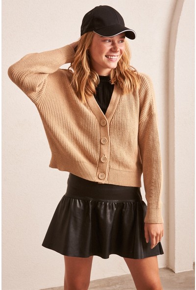 Never More Dört Düğmeli Triko Hırka