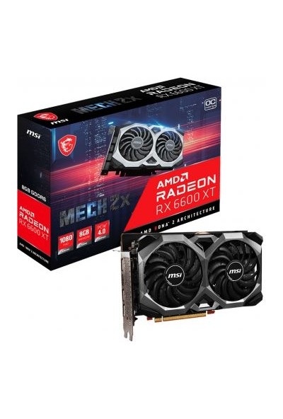 MSI VGA RADEON RX 6600 XT MECH 2X 8G OCV1 RX6600XT 8GB GDDR6 128B PCIE 4.0 X16 (3XDP 1XHDMI) Ekran Kartı MSI VGA RADEON RX 6600 XT MECH 2X 8G OCV1 RX6600XT 8GB GDDR6 128B PCIE 4.0 X16 (3XDP 1XHDMI) Ekran Kartı