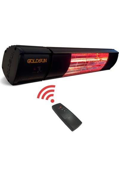 Goldsun Aqua GSA20P 2000W Kumandalı Su Korumalı Açık Alan Elektrikli Infrared Isıtıcı Goldsun Aqua GSA20P 2000W Kumandalı Su Korumalı Açık Alan Elektrikli Infrared Isıtıcı