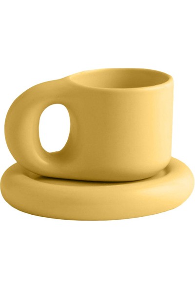 F Fityle Kapakları ile Yeniden Kullanılabilir Bardaklar Yalıtımlı Taşınabilir Bira Sarı (Yurt Dışından)