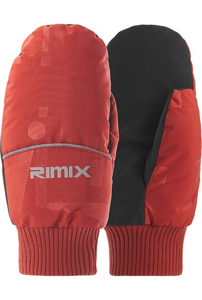 Rimix Parmaksız Kayak Eldiveni - Siyah/Kırmızı (Yurt Dışından)