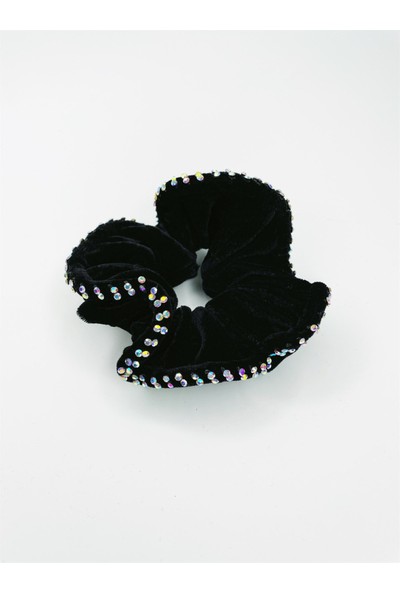 Gülcan Önal Kadife Janjan Sıralı Lastik Toka