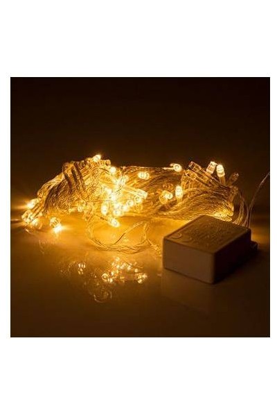 Muba Kablolu 100 Ledli Gün Işığı LED Işık 5 Metre Fonksiyon Kumandalı Dekoratif Işık LED Yılbaşı Işığı