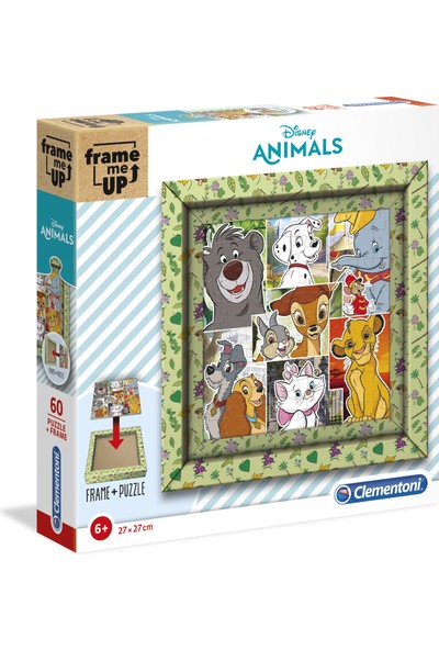 Clementoni 60 Parça Frame Puzzle: Disney Animal Friends Clementoni 60 Parça Frame Puzzle: Disney Animal Friends