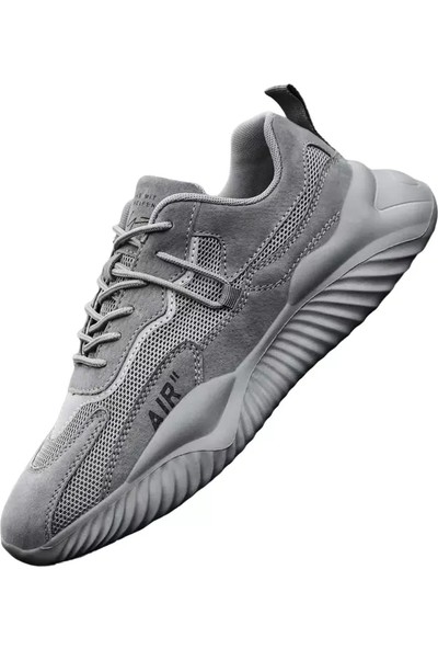 Fashion Erkek Günlük Nefes Alabilir Spor Ayakkabı - Gri (Yurt Dışından)