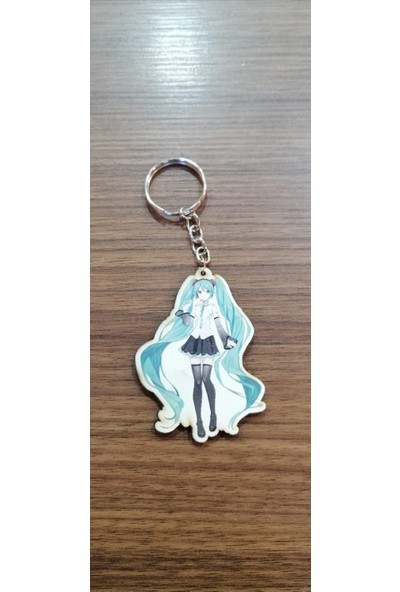 Ne&Ra Hatsune Miku Anime Ahşap Anahtarlık