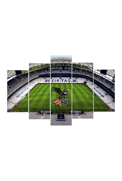 Beşiktaş Stadyum Çarşı Temalı 5 Parçalı Tablo Beşiktaş Stadyum Çarşı Temalı 5 Parçalı Tablo