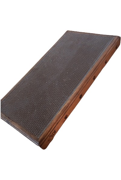 Sdf Değiştirilebilir Ahşap Kasalı Kedi Tırmalama Karton Kahverengi