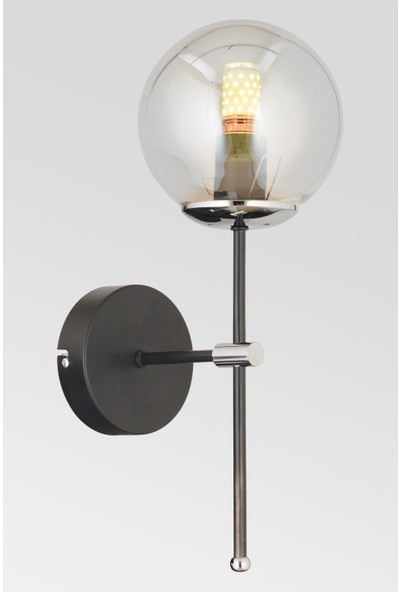 Esslight Asya Modern Füme Glop Camlı Apli̇k Esslight Asya Modern Füme Glop Camlı Apli̇k