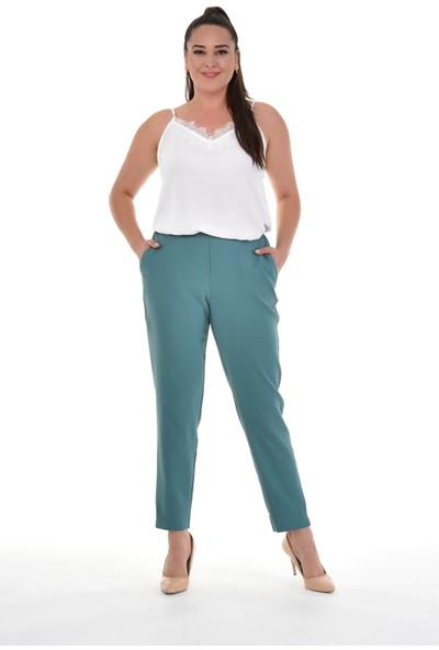 Myline Beli Lastikli Slim Fit Klasik Pantolon