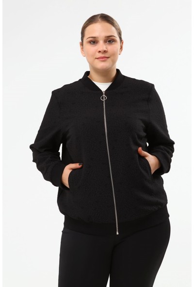 Myline Astarlı Fermuarlı Bomber Ceket