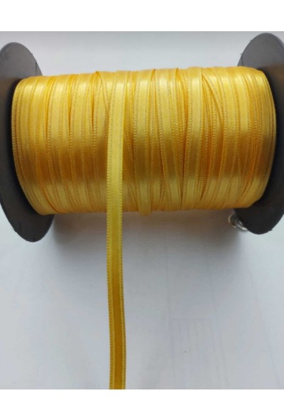 Ztt Saten Kurdale Sarı Renk 6mm 10 Metre Ztt Saten Kurdale Sarı Renk 6mm 10 Metre