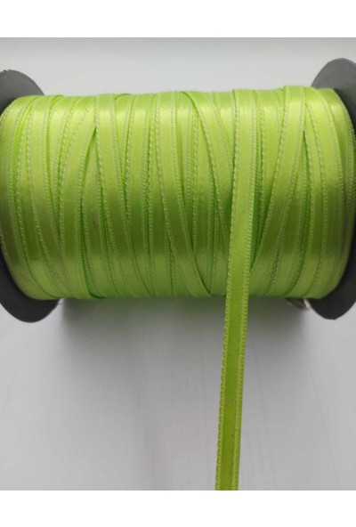 Ztt Saten Kurdale Yeşil Renk 6mm 30 Metre